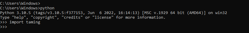 Modulenotfounderror: no module named taming [Fixed]