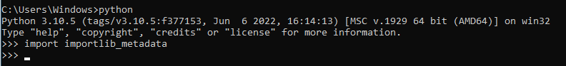 Modulenotfounderror: no module named importlib_metadata Modulenotfounderror: no module named importlib_metadata