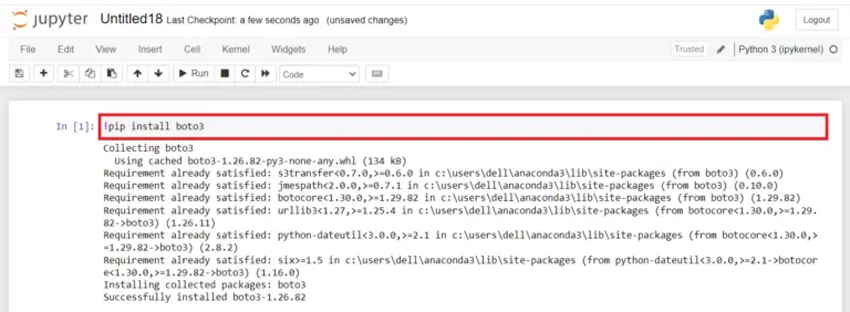 Modulenotfounderror: no module named 'boto3' [SOLVED]