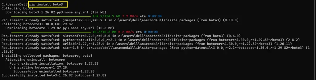 Modulenotfounderror: no module named 'boto3' [SOLVED]