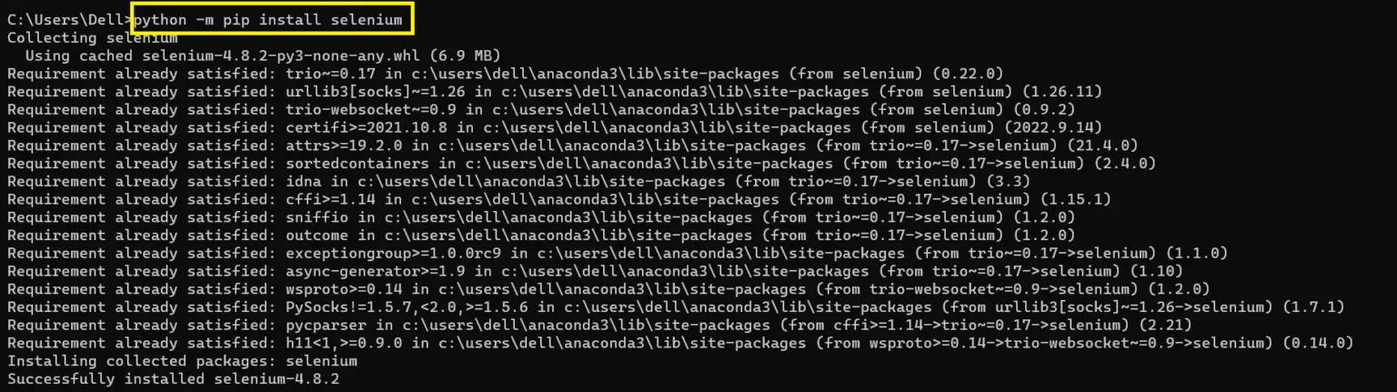 Modulenotfounderror: no module named 'selenium' [SOLVED]