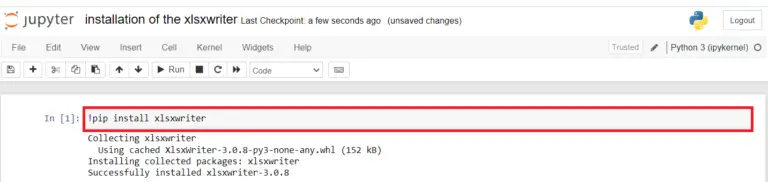 Modulenotfounderror: no module named xlsxwriter [SOLVED]