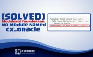 Modulenotfounderror: no module named 'cx_oracle' [Fixed]