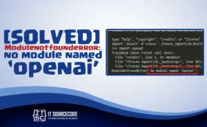 Modulenotfounderror: no module named 'openai' [SOLVED]