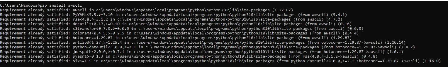 Modulenotfounderror no module named awscli [SOLVED]
