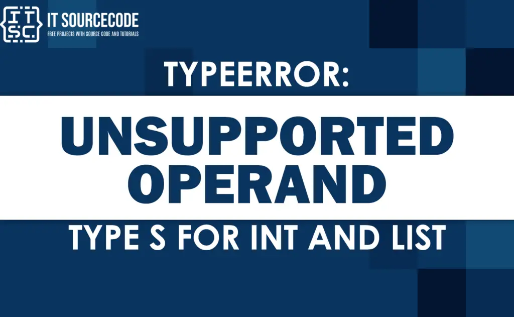 Typeerror Unsupported Operand Type S For Int And List Solved