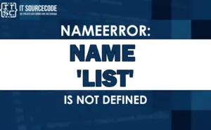 Nameerror: name 'list' is not defined [SOLVED]