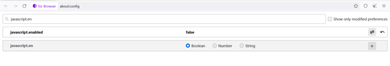 How to disable javascript in tor?