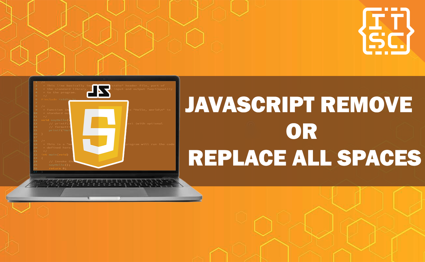 How To Replace Or Remove All Spaces From A String In JavaScript 