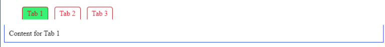How To Make Javascript Tabs With Css And Html
