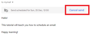 How to Schedule or Set time to Send Email in Gmail