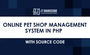 Online Pet Shop Management System in PHP With Source Code