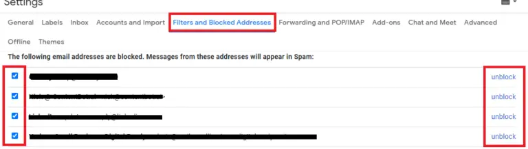 How to Unblock an Email Address in Gmail?