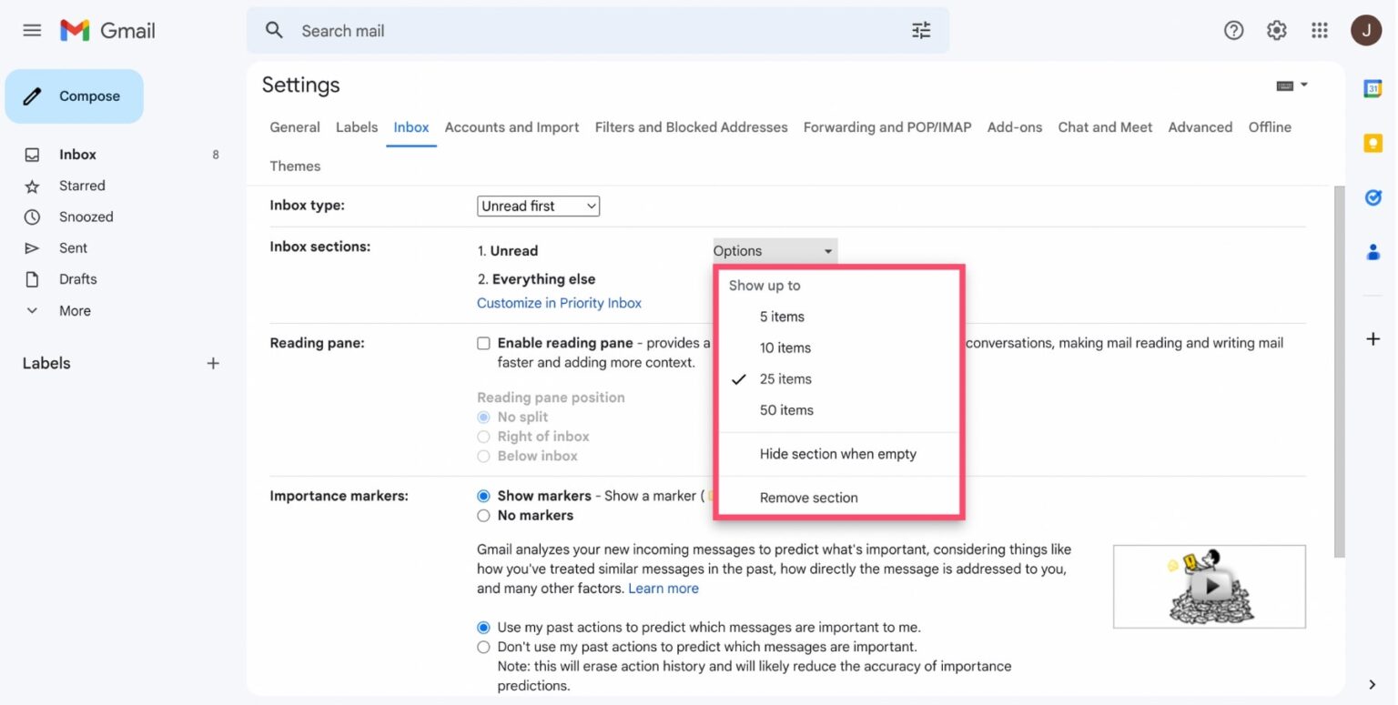 How to Find and See Only the Unread Emails in Gmail?