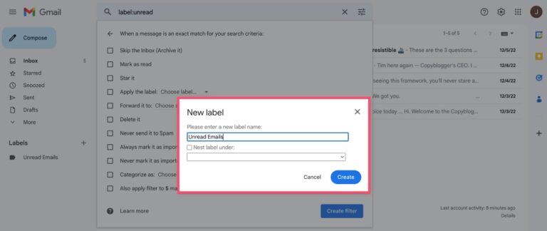 How to Read all Unread Emails in Gmail?