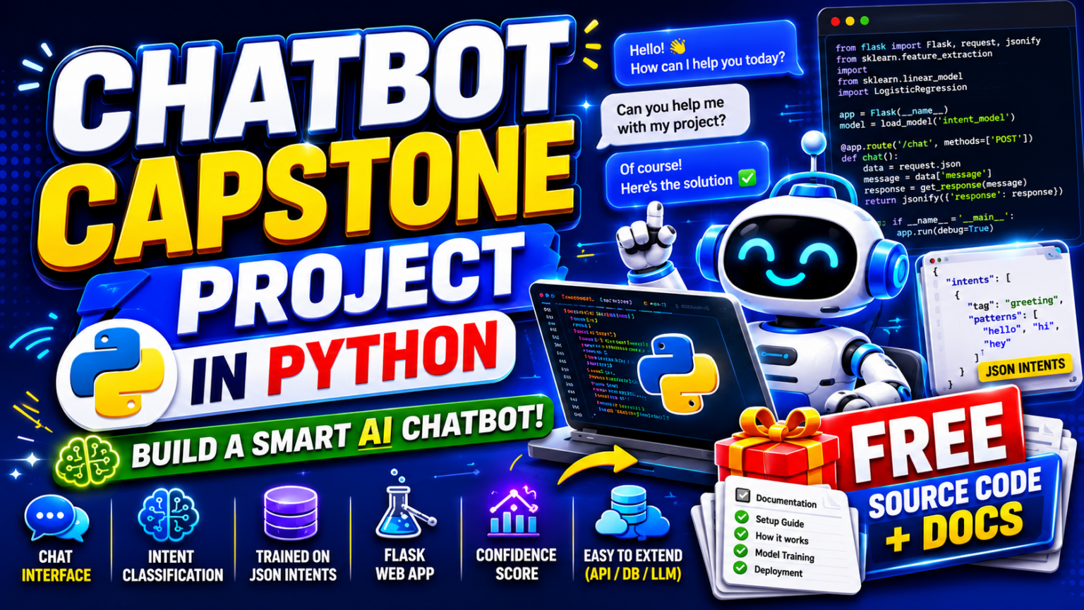 Chatbot Capstone Project in Python with Source Code (2026)