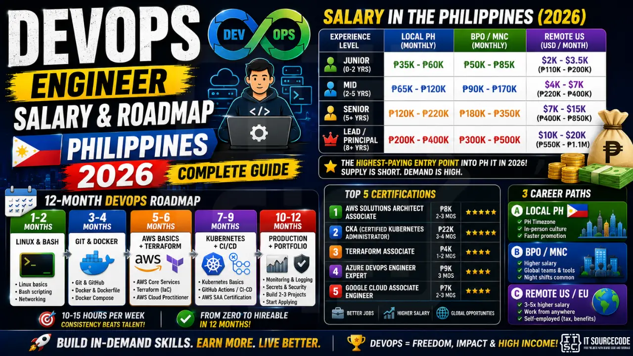 DevOps Engineer Salary & Roadmap Philippines 2026 Guide