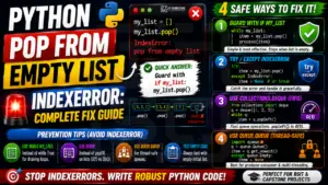 Fix Python "pop from empty list" IndexError (2026)